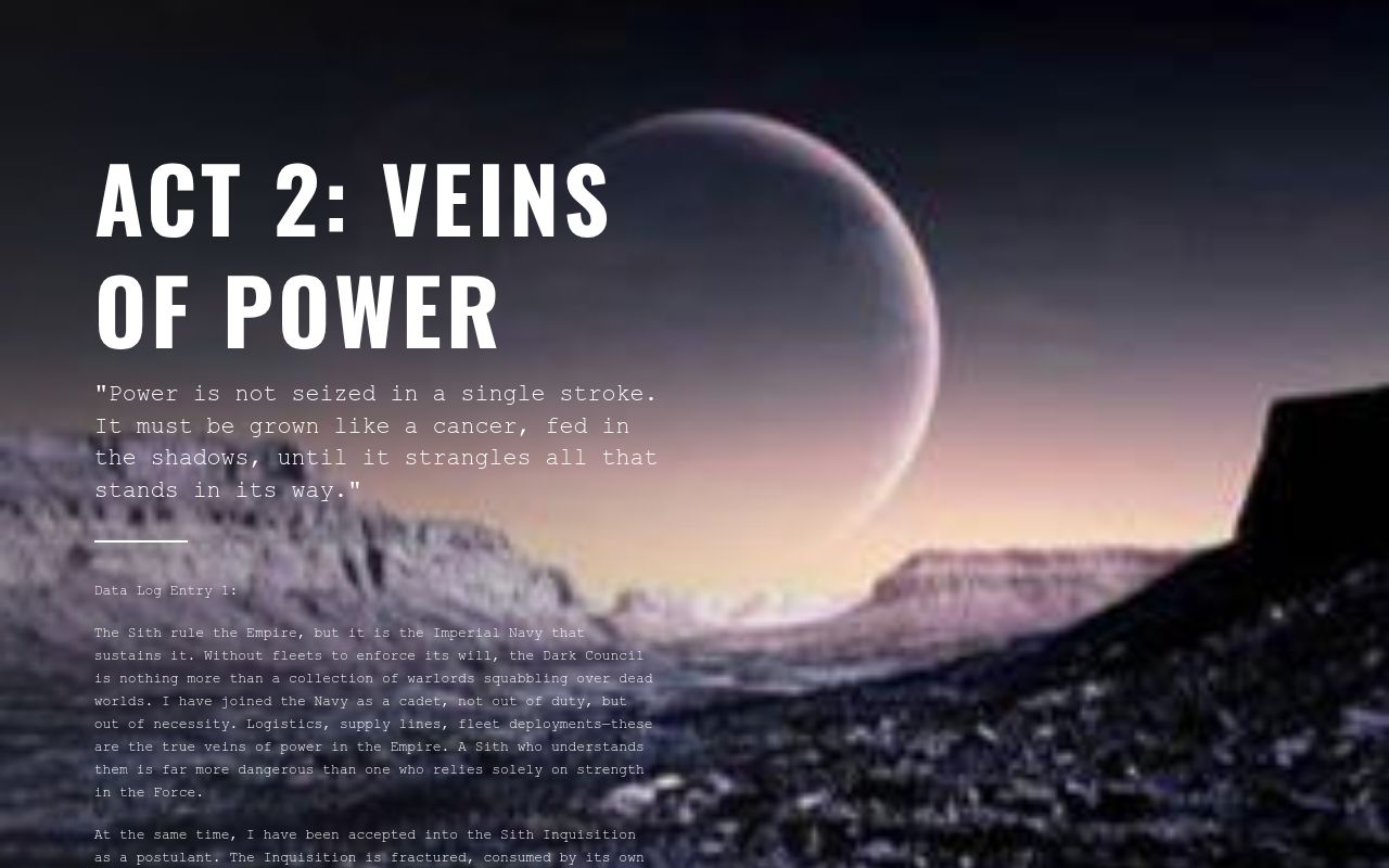 Act 2: Veins of Power